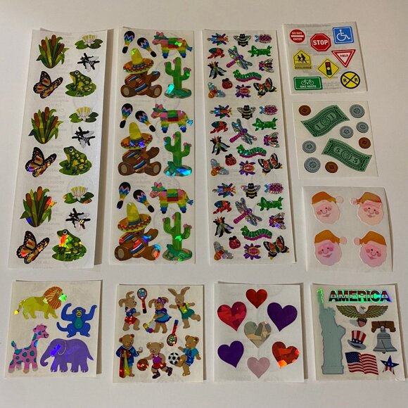 Sandylion | Other | Vintage Sandylion Stickers Set Bear Frog Rabbit ...